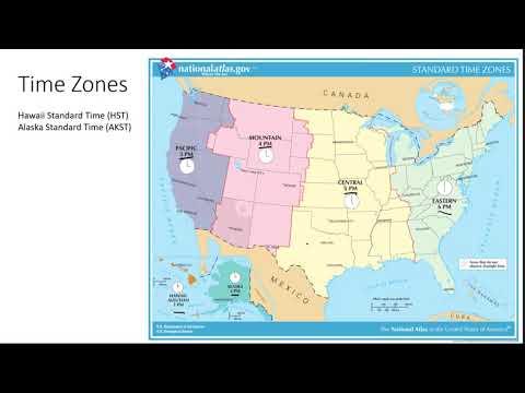 Elapsed Time and Time Zone (6th Grade)