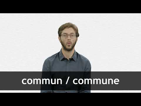 English Translation of “COMMUNE” | Collins French-English Dictionary