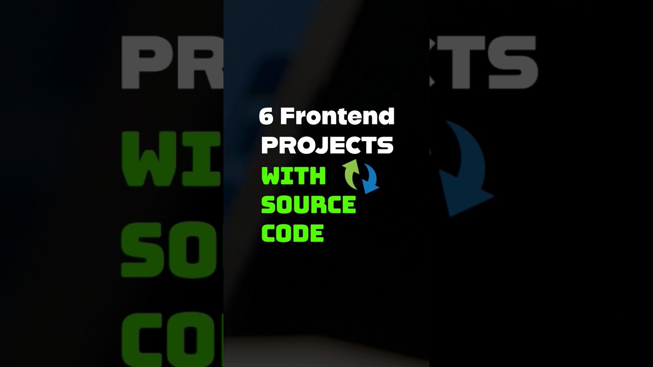 6 Amazing Frontend Projects for Final Year Placements 🧑‍💻 ~ #shorts #frontend #html #javascript