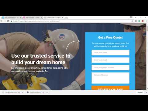 Homepage settings -Construction Landing Page | Free Construction WordPress theme