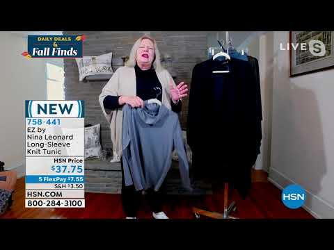 EZ by Nina Leonard LongSleeve Knit Tunic
