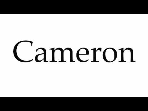 How to Pronounce Cameron