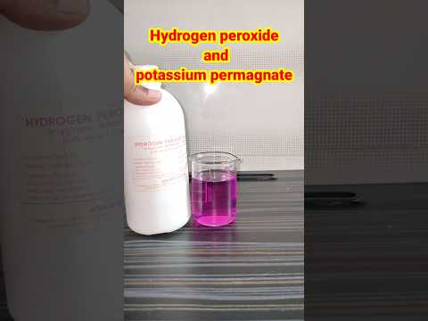 Hydrogen peroxide and potassium permagnate