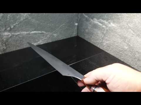 245mm W2 Honyaki XH Gyuto in Honduran Rosewood and Mokume