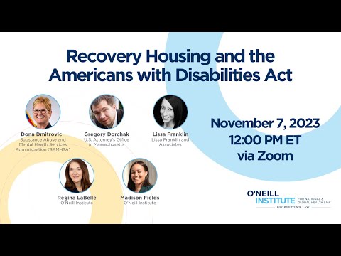 Recovery Housing and the Americans with Disabilities Act