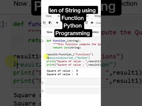 Python Programming Function to Count Length! #python #ai