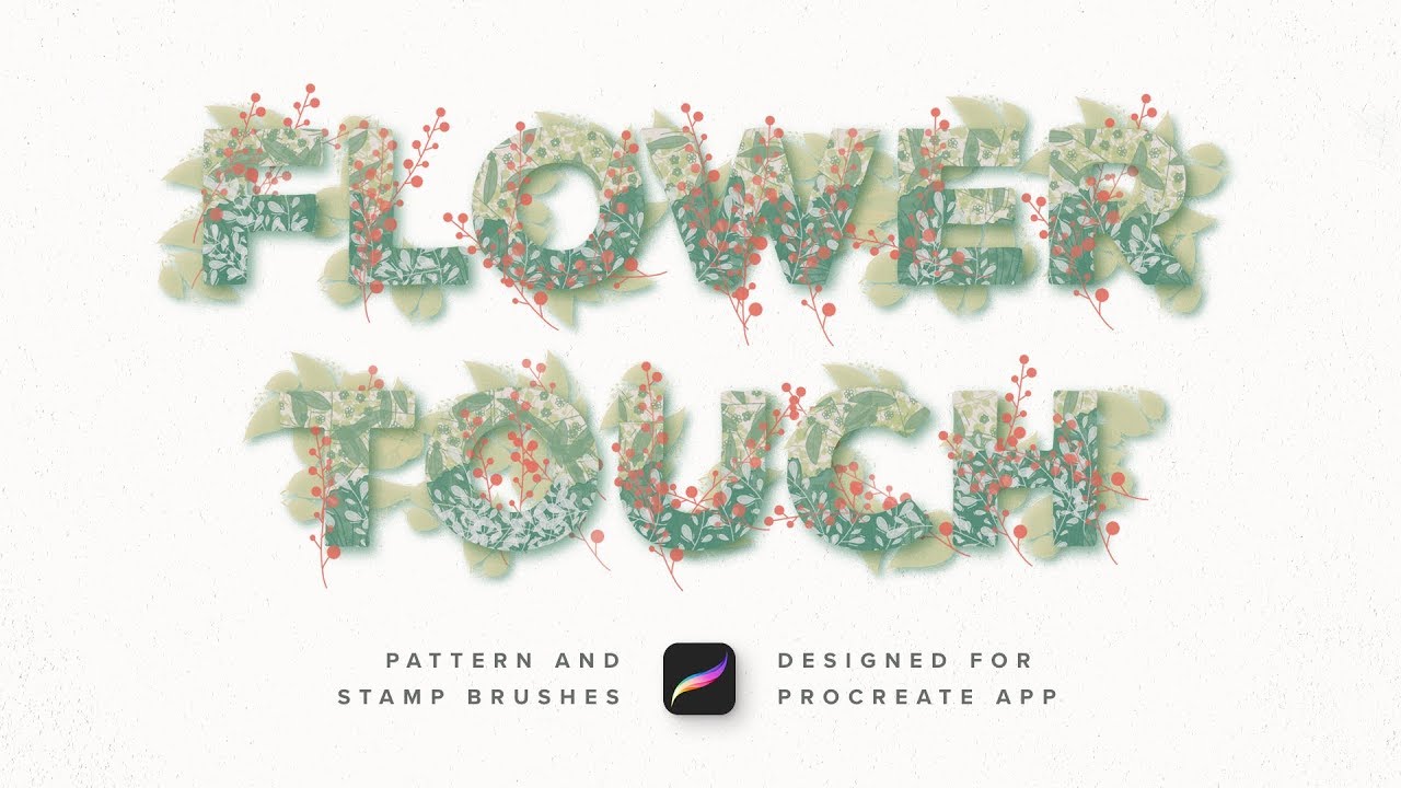 Flower Touch Procreate Brushes
