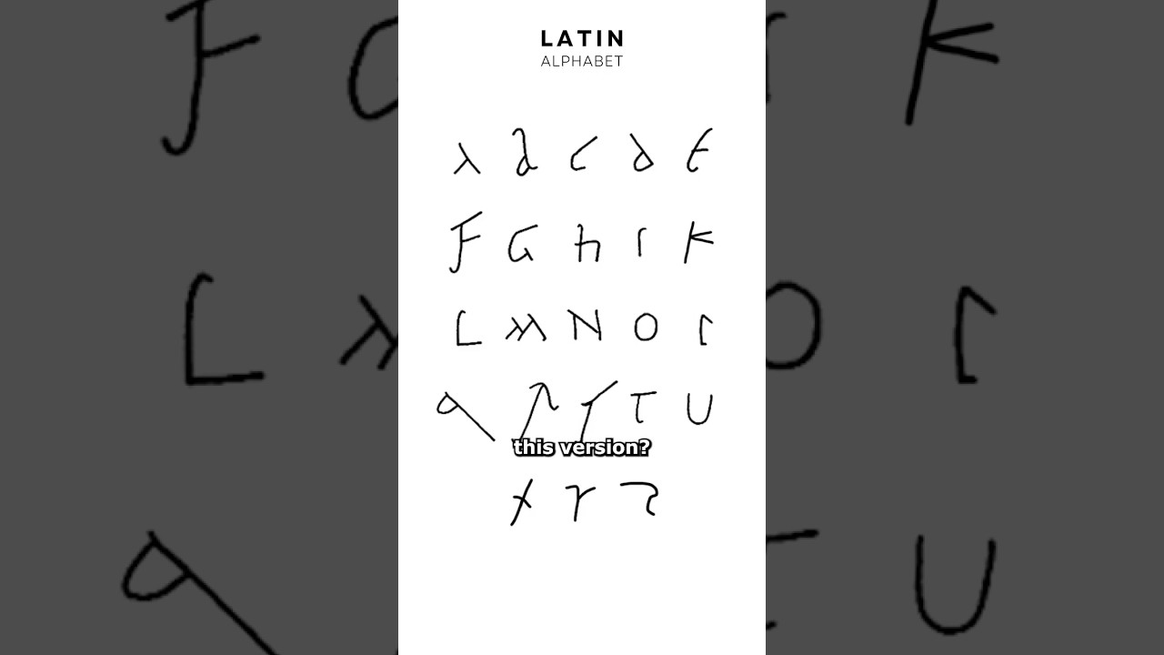 The Other Latin Alphabet | Old Roman Cursive  #ancientrome #latin #archaeology