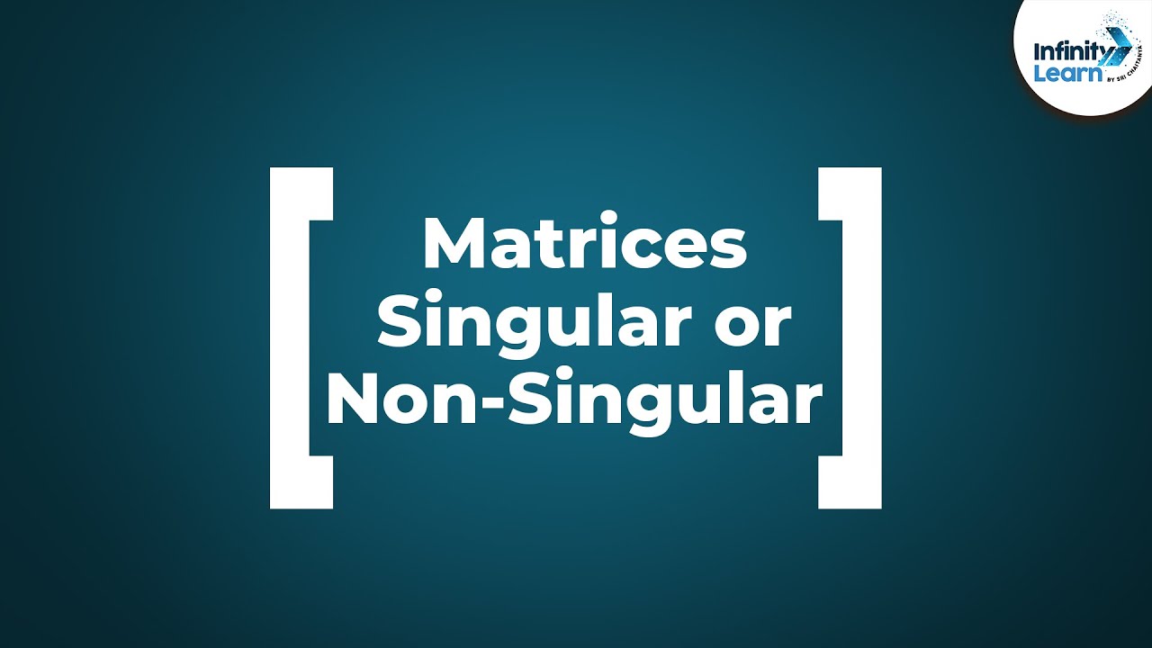 Singular Matrix and Non-Singular Matrix | Don't Memorise