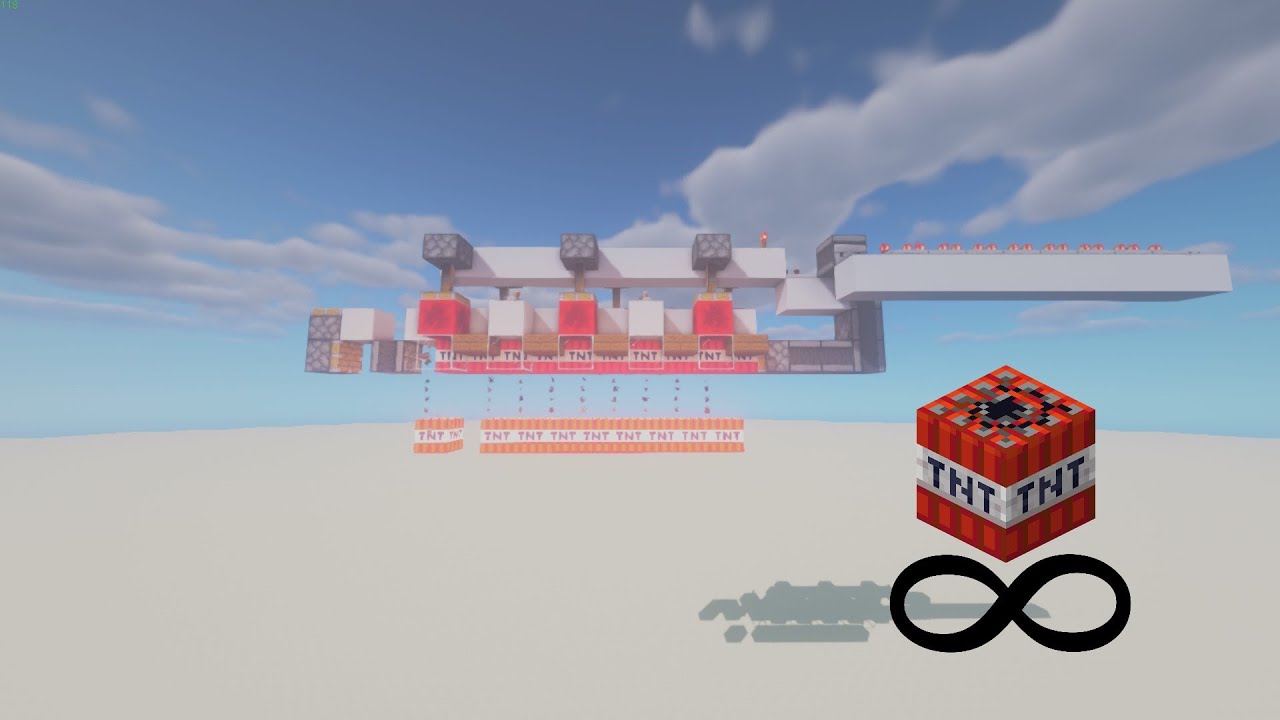 Multiple TNT duplicator tutorial (no slime blocks)