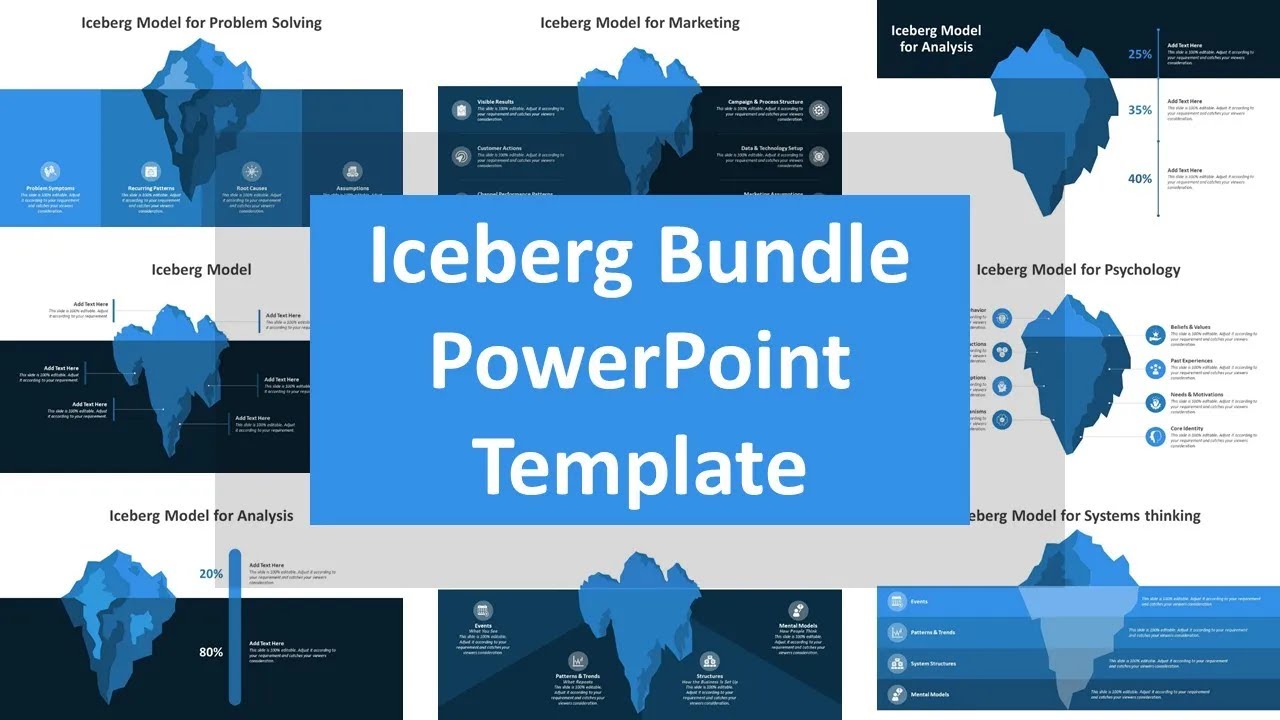 Iceberg Bundle PowerPoint Template | Kridha Graphics