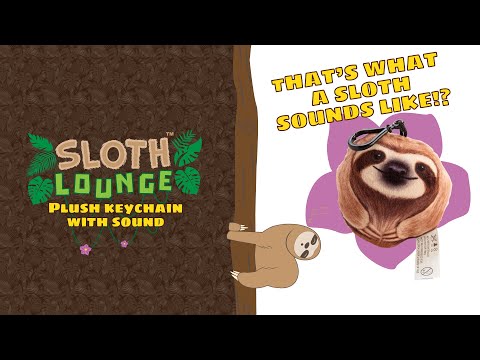 Sloth Plush Key chain with sound