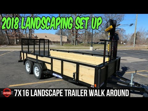 2018 Landscaping Trailer Setup And Walk Around - Brandon and Envision Landscape Solutions