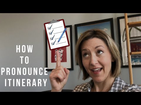 Learn to Pronounce ITINERARY in American English - Pronunciation Lesson #learnenglish