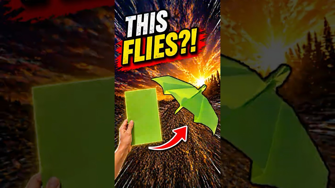 Origami Dragon That Actually Flies! 🐉 Easy Paper Dragon Tutorial