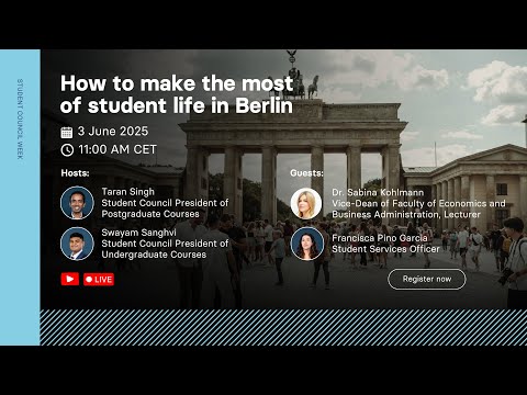 Student Council Live Podcast | How to Make the Best of Student Life in Berlin