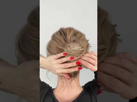 How to do a up-do on short hair!