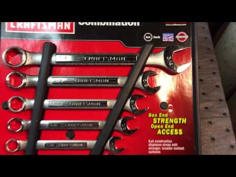 Craftsman Combination Wrench Set Variation