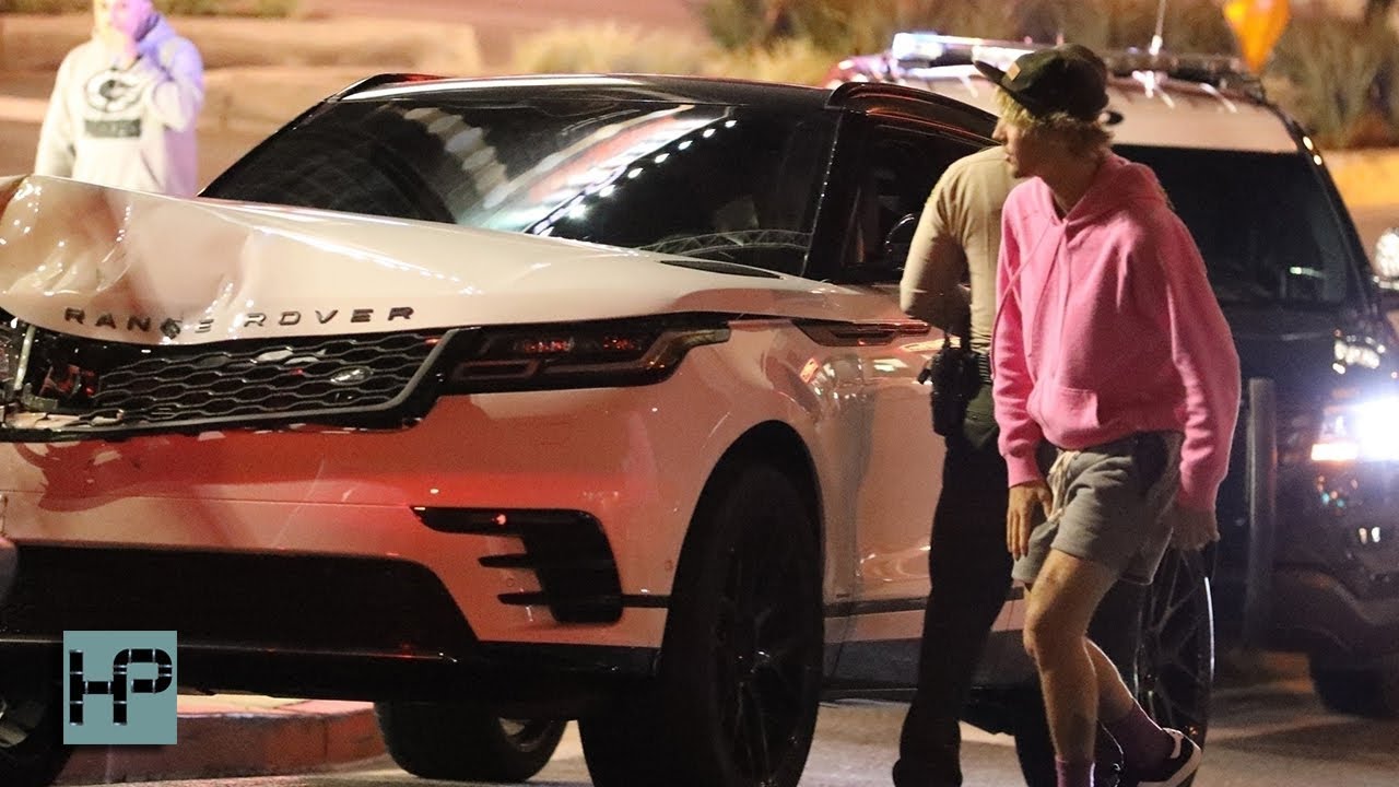 Justin Bieber Gets Into A Car Accident in Hollywood