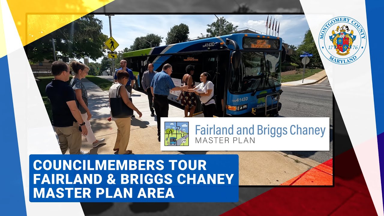 Councilmembers Tour Master Plan Sites in Fairland & Briggs Chaney