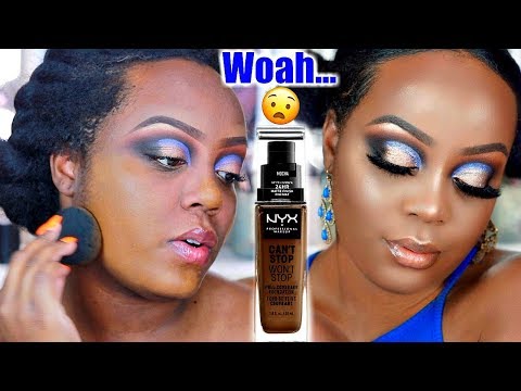 NEW NYX Cosmetics x Alissa Ashley Can't Stop Wont Stop Foundation| Review + First Impression