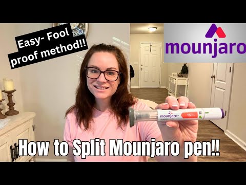 How to split MOUNJARO pen into smaller dosages! (Easy- no waste method!)