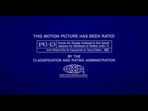 MPAA Rating Card/Universal Pictures (PG-13, 1985)
