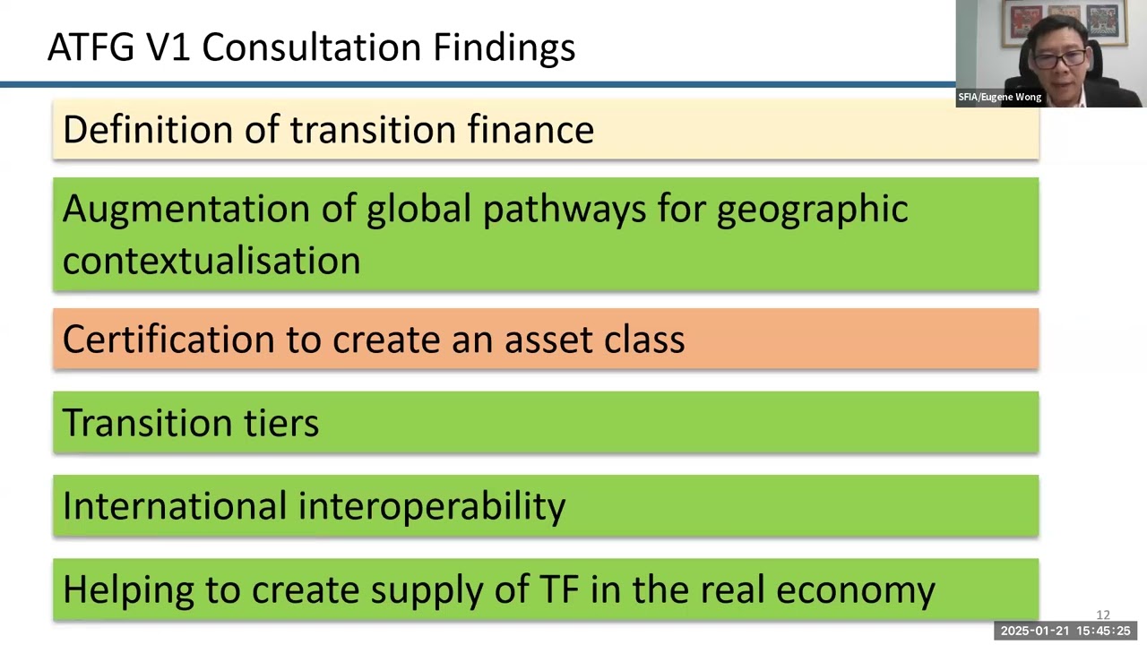 CEFIM FDG Session 2 PPT: Eugene Wong, 'Asean Transition Finance Guidance V2' (Indonesia, Jan 2025)