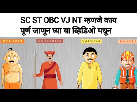 ST SC OBC VJ NT म्हणजे काय जाणून घेण्यासाठी नक्की बघा