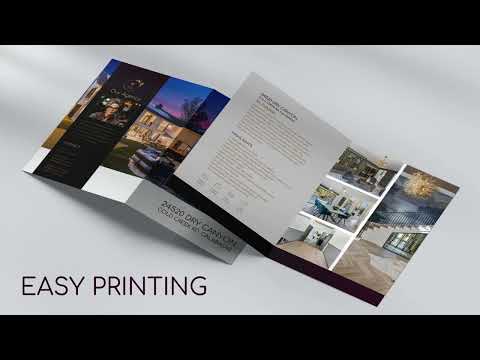 Luxury Real Estate Bifold Brochure Template