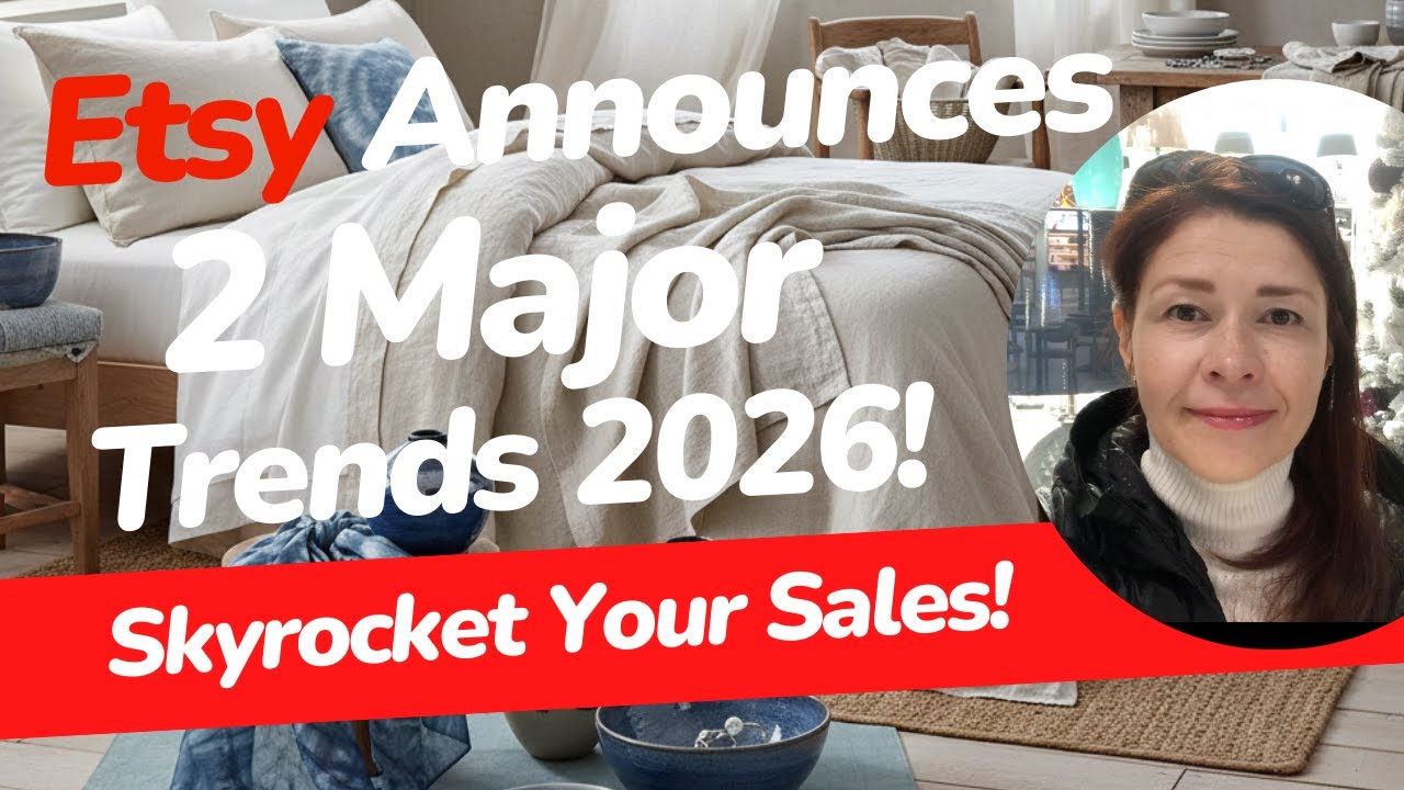 Etsy Trends 2026: What is the Color and Texture of the year? Etsy shop for Beginners