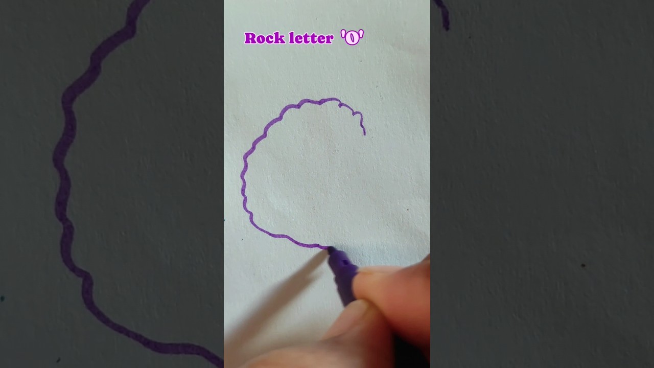 Rock style letter 'O'| calligraphy font style | @PaintTheFont  #shorts #viral #PTFart #ytshorts