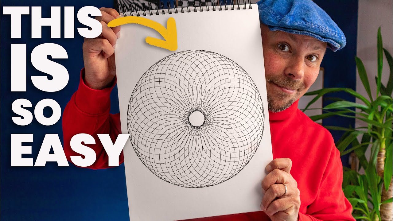 Amazing geometric ART hack! Easy circle design✍️😁#shorts #geometricart #drawing #art