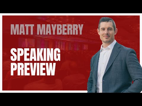 Matt Mayberry | Keynote Speaker | Chartwell Speakers