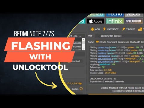 Flash Redmi Note 7 (lavender)|| Flash Redmi Note 7s via Unlock tool