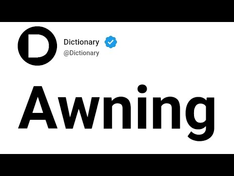 Awning Meaning In English