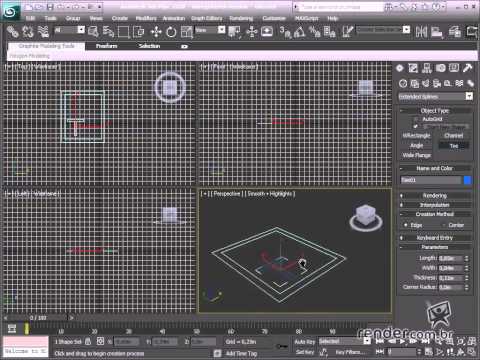 M3A1 - Working with 2D shapes - Using 3ds Max shapes Video Lecture ...