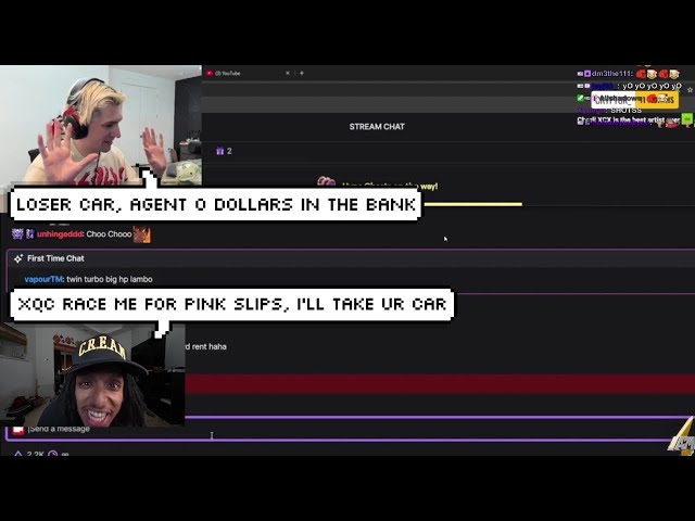 "Race me X, race me!": Agent 00 challenges xQc to a race for calling ...