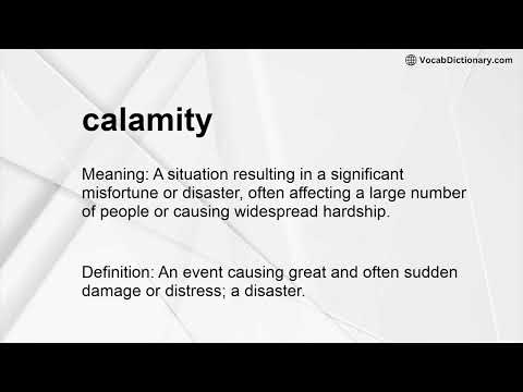 calamity Meaning