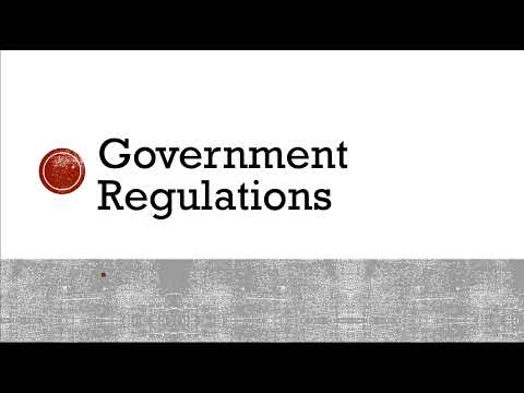 Government Regulations - Intro for Students