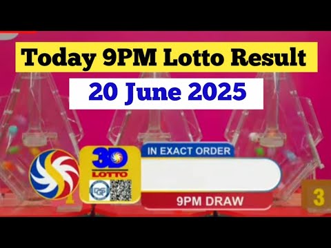 Lotto Result Today 9pm draw 20 june 2025 Swertres Ez2 PCSO complete