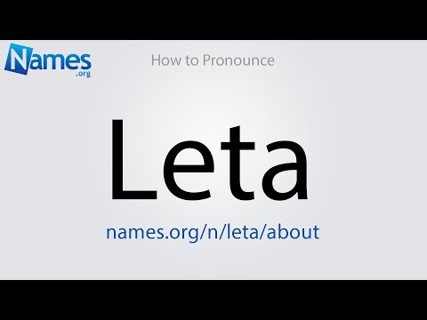 How to Pronounce Leta