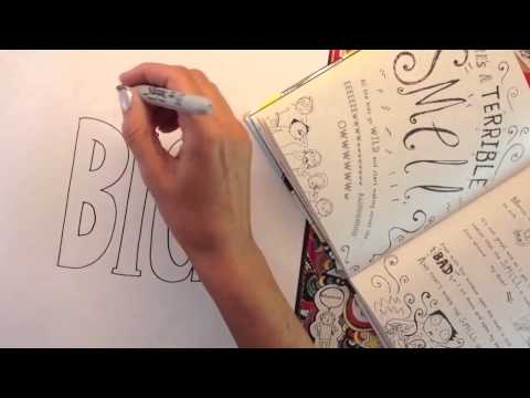 Liz Pichon shows you how to draw calligrams