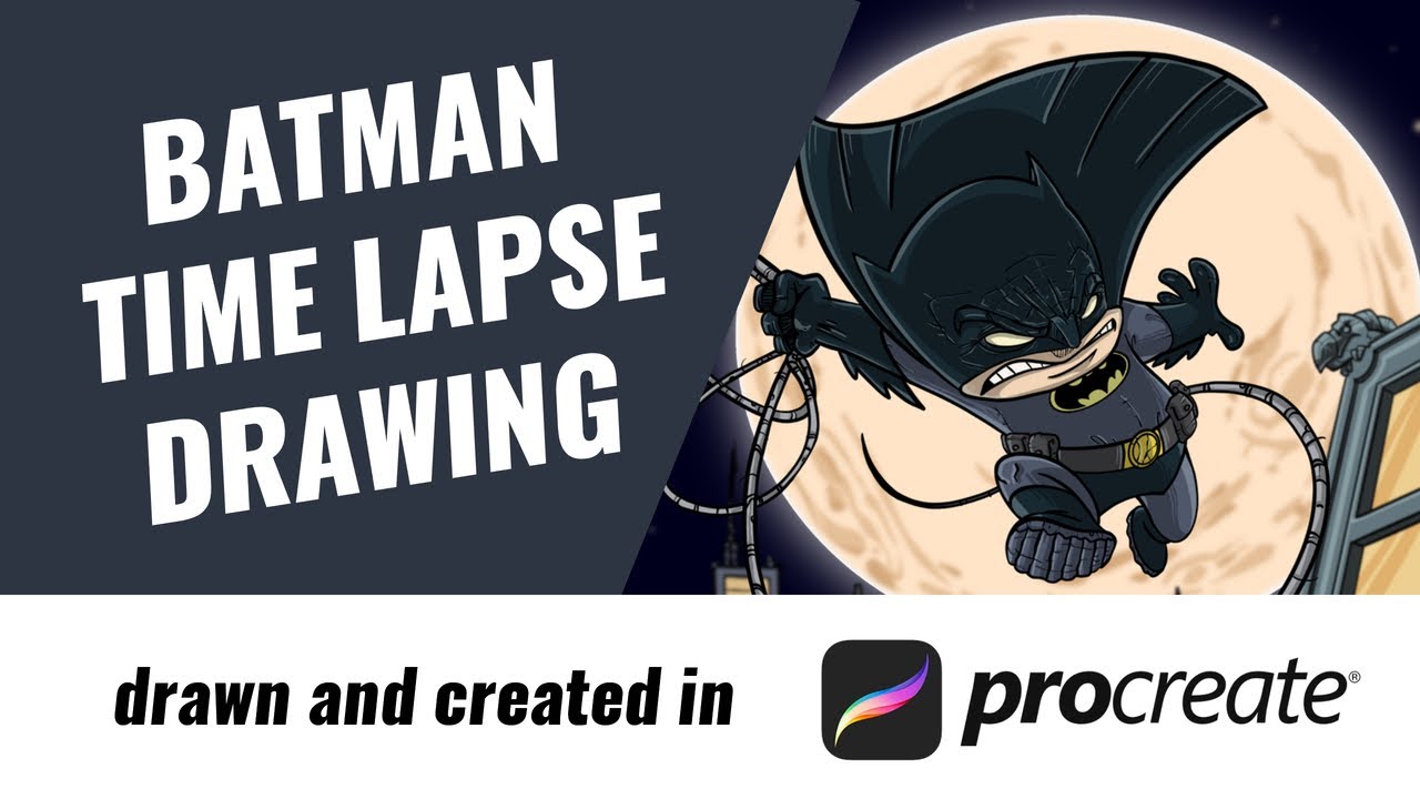 BATMAN - TIME LAPSE DRAWING