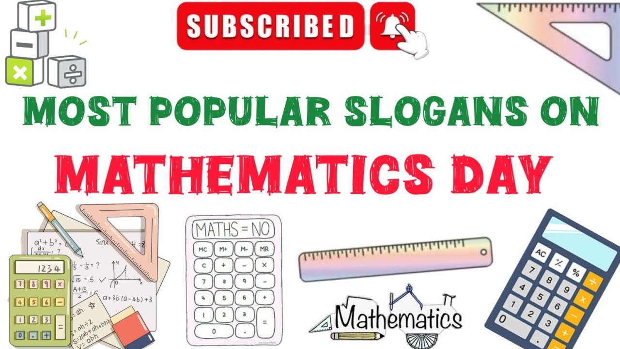 20 Best slogans of mathematics day #mathematics #mathematicsday
