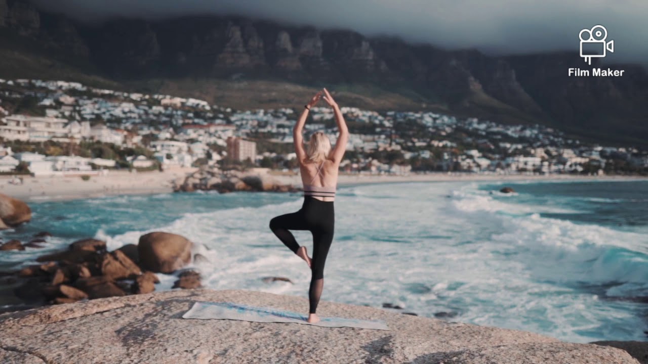 EXERCISING ON THE BEACH FOR TOTAL RELAXING