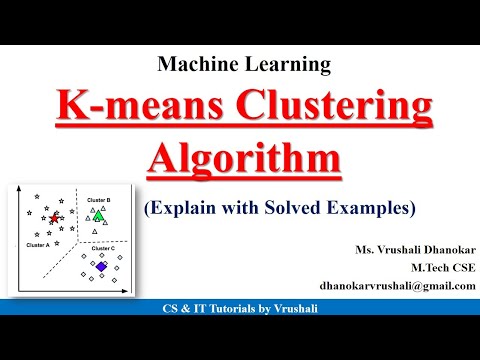 ML 22 : K-means Clustering Algorithm with Solved Examples | Clustering