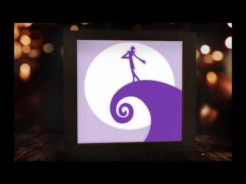 The Nightmare Before Christmas -- Free Light Box Template | SVG | PNG | PDF | AI
