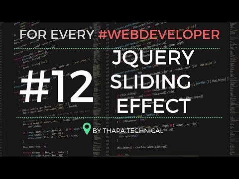 Learn jQuery Tutorial in Hindi 12 Slider Effects in jQuery | slideDown and slideUp jQuery - Mind ...