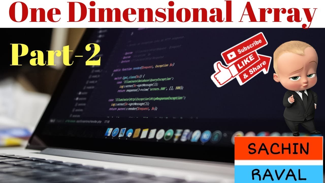 One Dimensional Array in Hindi (Part - 2) | C Programming Language Tutorial - Lesson - 21.2